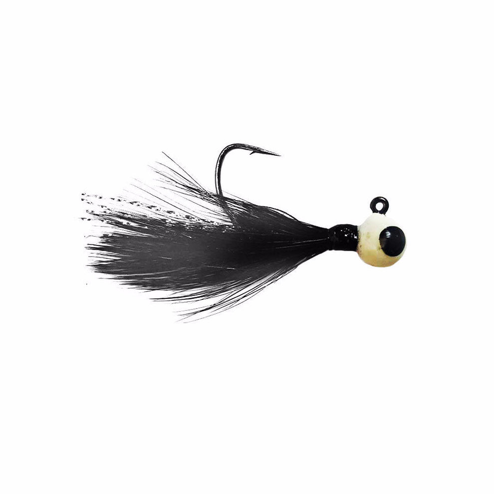 BLACK TUNGSTEN FEATHER JIG – Cold Snap Outdoors